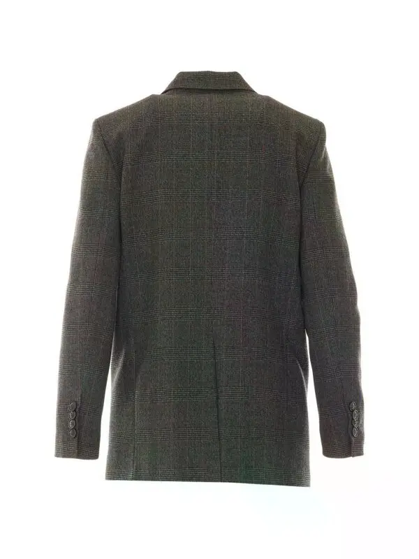 RUE DU BAC Check-pattern Double-breasted Blazer
