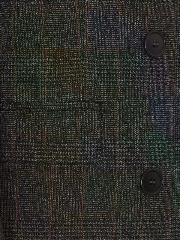 RUE DU BAC Check-pattern Double-breasted Blazer