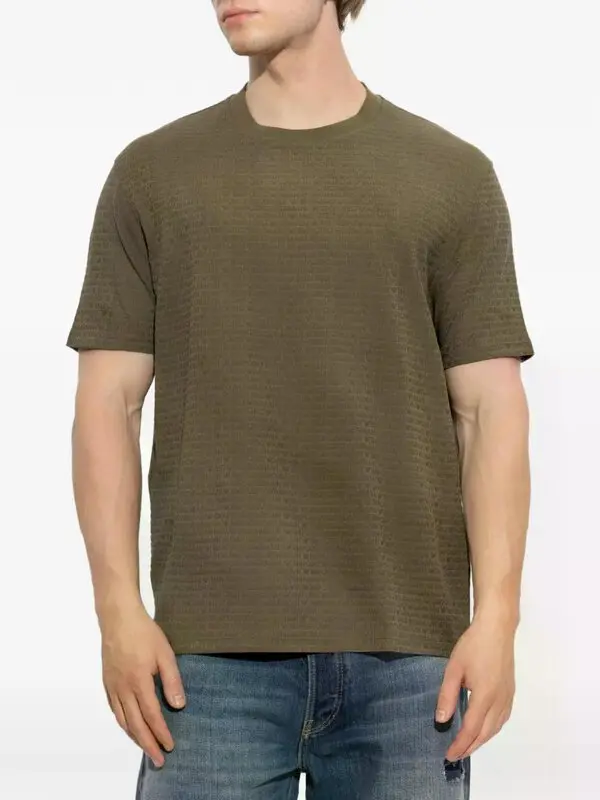 Emporio Armani All-over Logo-jacquard T-shirt