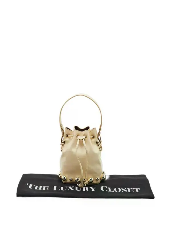 Fendi 28 Mon Tresor Studded Bucket Bag
