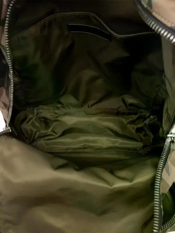 Valentino Garavani 2018-2026 Nylon Rockstud Camouflage Stars Backpack