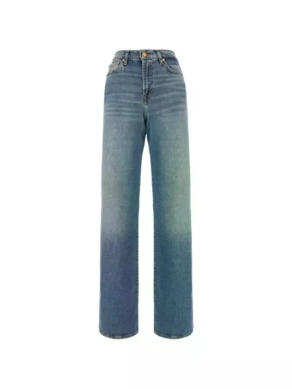 7 For All Mankind Lotta Mid-rise Wide-leg Jeans