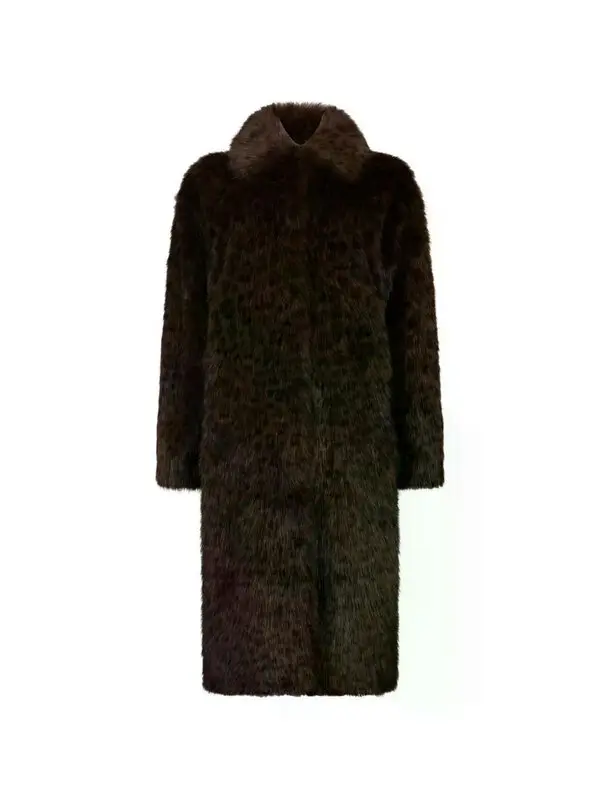 MC2 SAINT BARTH Leopard-print Faux-fur Coat - Brown