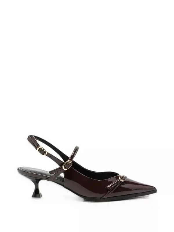 GIOSEPPO Buckle-detail Slingback Pumps - Brown