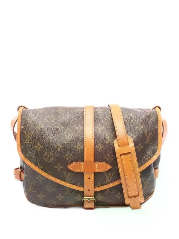 LOUIS VUITTON 1992 30 Monogram Saumur Shoulder Bag