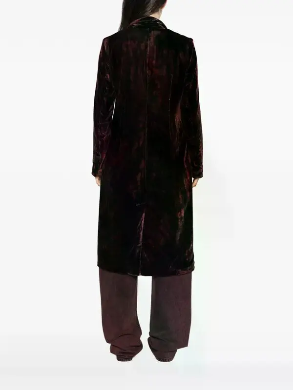 Avant Toi Velvet Single-breasted Coat