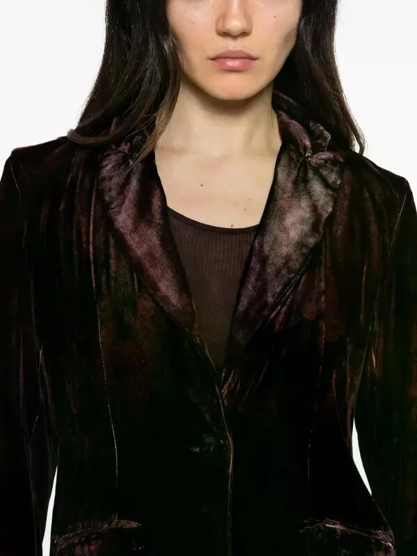 Avant Toi Velvet Single-breasted Coat