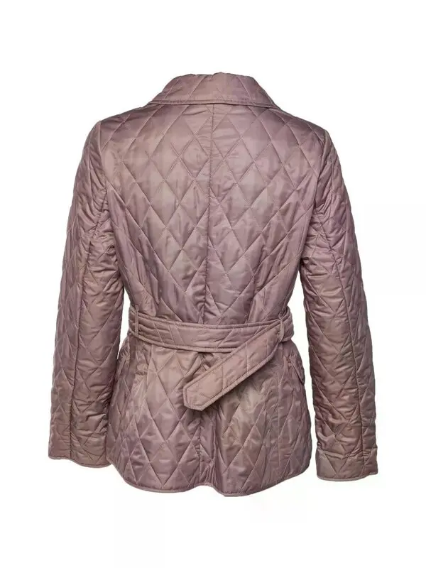 Burberry Brit Quilted Belted Jacket
