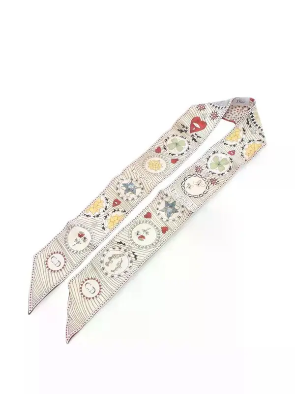 Dior 2010s Mitzah Tarot Scarf