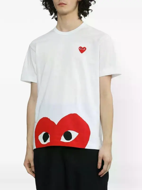 Play Comme Des Garcon Heart-print T-shirt
