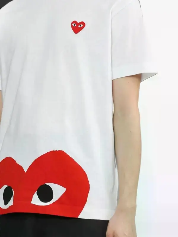 Play Comme Des Garcon Heart-print T-shirt