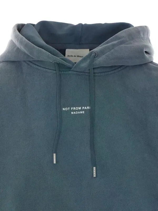 Drole De Monsieur Logo-print Drawstring Hoodie