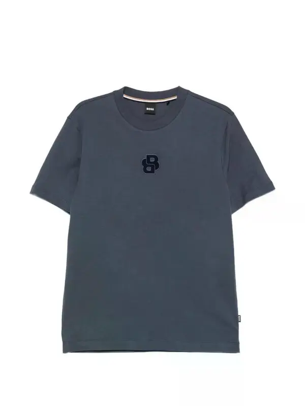 BOSS Logo-patch T-shirt - Blue