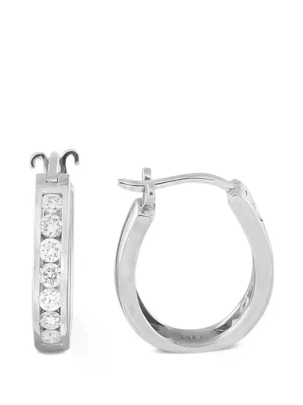 LB EXCLUSIVE Diamond Hoop Earrings