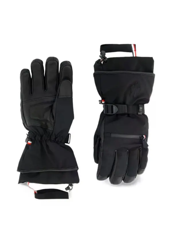 Moncler Padded Buckled-cuff Gloves - Black