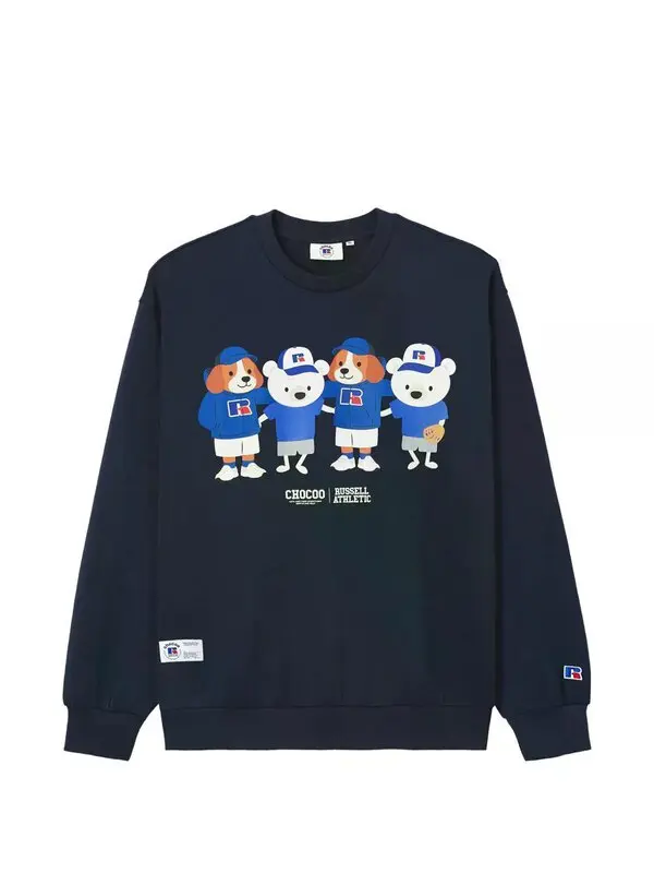CHOCOOLATE Graphic-print Sweatshirt - Blue