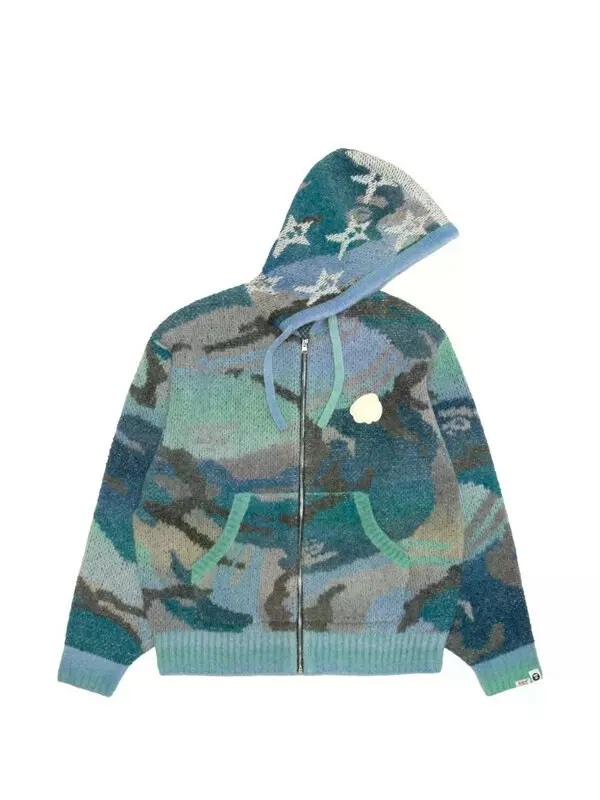 AAPE BY *A BATHING APE Camouflage-print Zip-up Hoodie