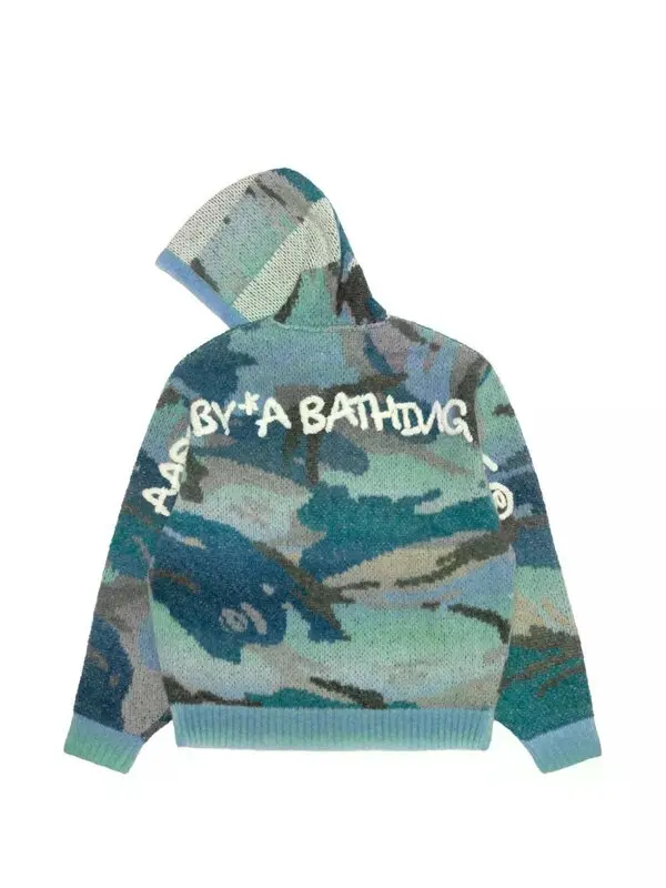 AAPE BY *A BATHING APE Camouflage-print Zip-up Hoodie