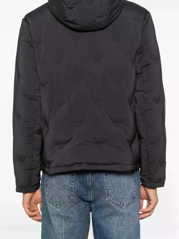 Emporio Armani Logo-quilted Hooded Jacket