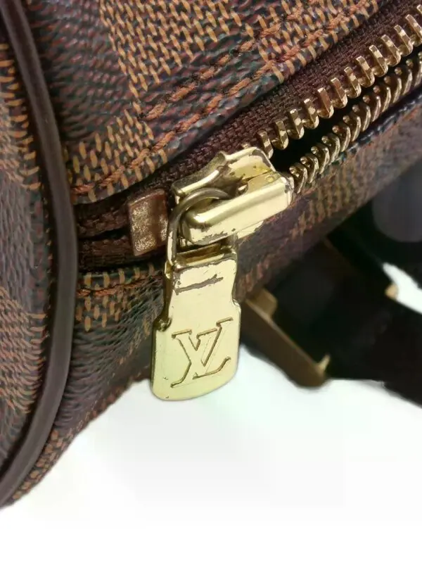 LOUIS VUITTON 2004 Papillon 30 Damier Ebene Tote Bag