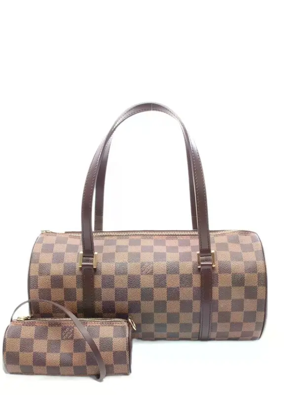 LOUIS VUITTON 2004 Papillon 30 Damier Ebene Tote Bag - Brown