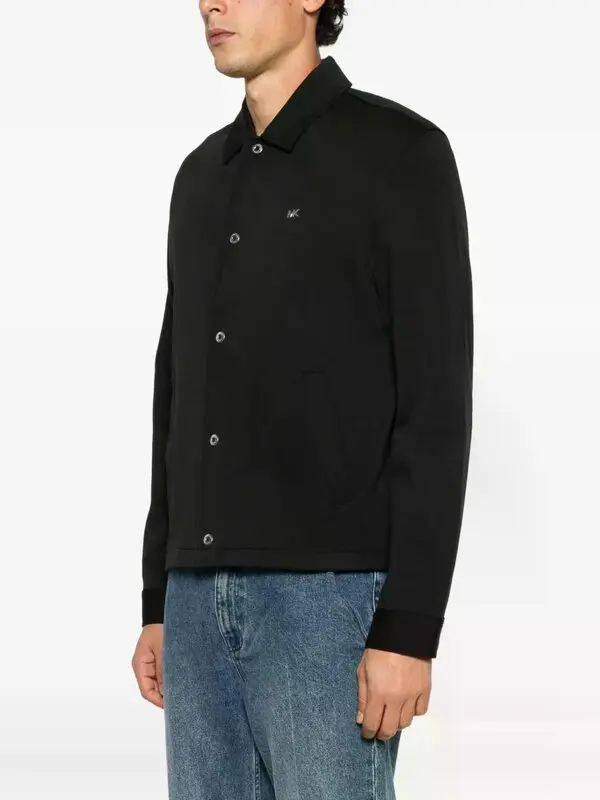 Michael Kors Logo-plaque Press-stud Shirt