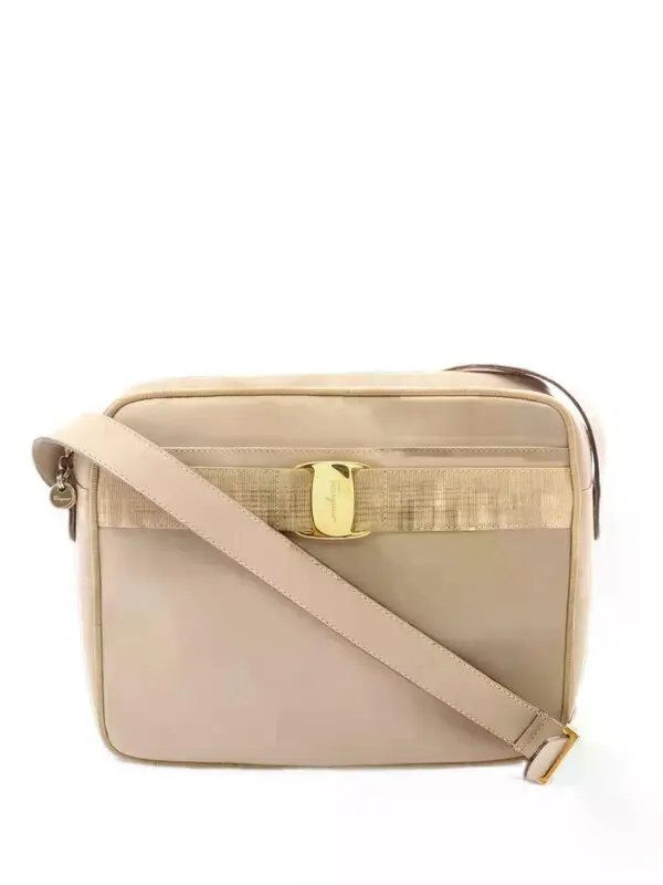 FERRAGAMO 2000s Vara-bow Cross Body Bag - Neutrals