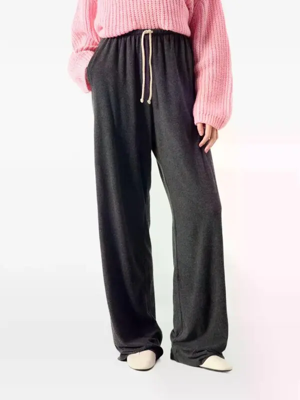 American Vintage Ypawood Drawstring-waist Track Pants - Grey