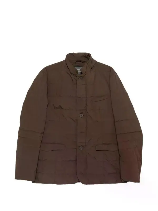 Herno Quilted Button-fastening Coat