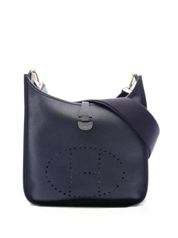 Hermès 2018 Pm Evelyn 3 Troyes Shoulder Bag - Blue
