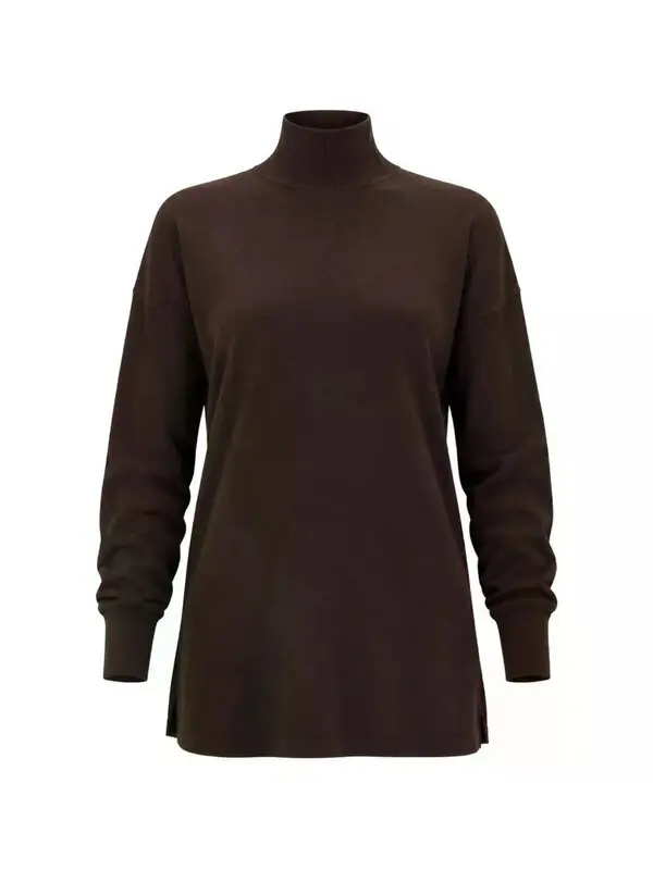 EMME High-neck Side-slit Sweater