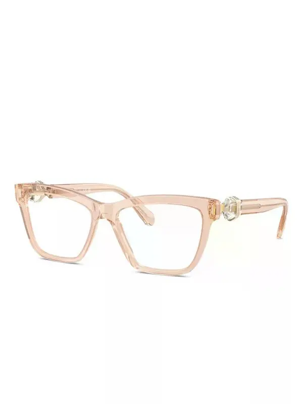 SWAROVSKI Crystal-embellished Cat-eye Glasses - Brown