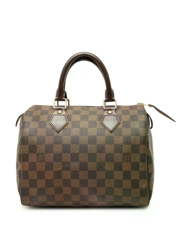 LOUIS VUITTON 2007 Damier Ebene Speedy 25 Boston Bag