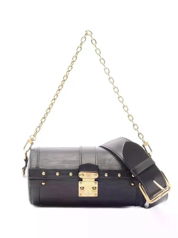 LOUIS VUITTON 2010s Papillon Epi Trunk Two-way Mini Bag - Black