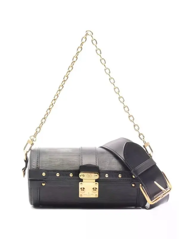 LOUIS VUITTON 2010s Papillon Épi Trunk Two-way Mini Bag - Black