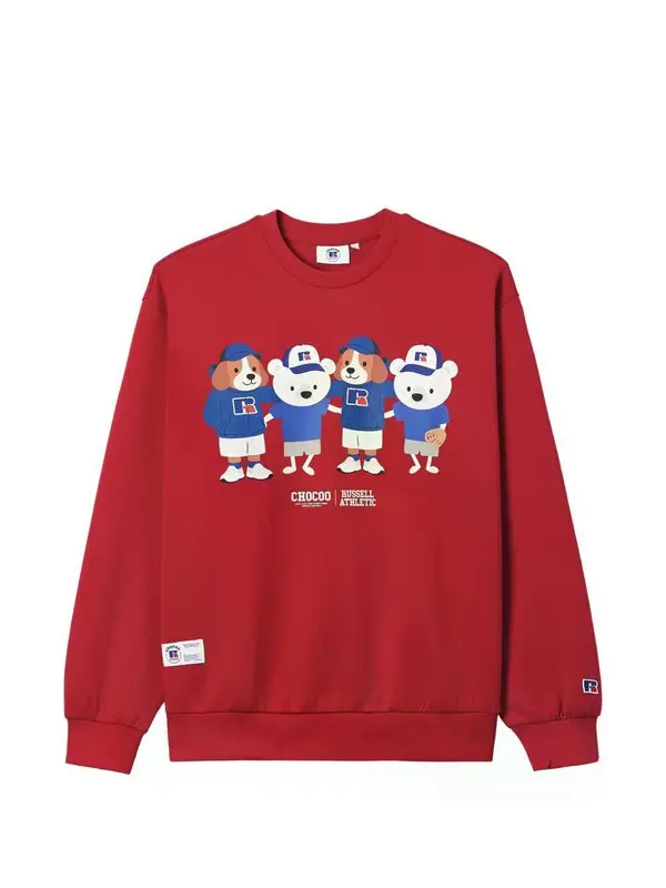 CHOCOOLATE Graphic-print Sweatshirt - Red