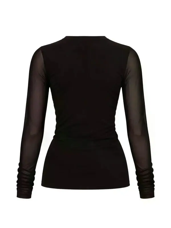 MEIMEIJ Sheer-panel Long-sleeve Top