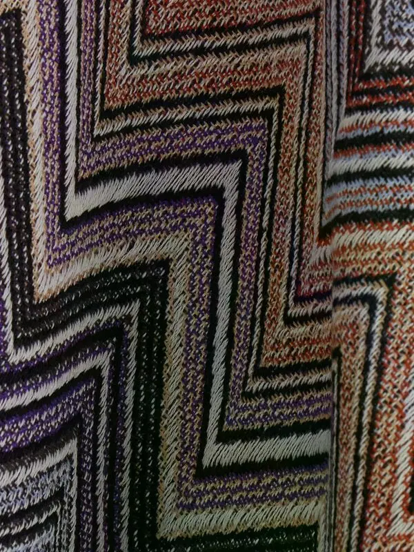 Missoni Zigzag-knit Fringed Poncho