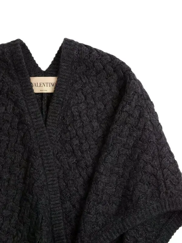Valentino Garavani Wool And Mohair Poncho