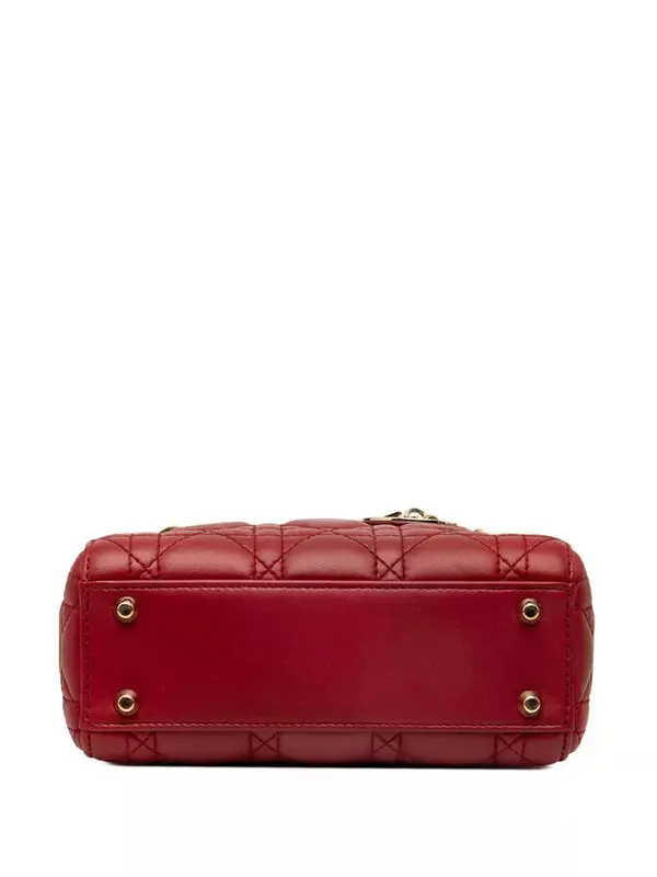 Dior 2017 Mini Lambskin Cannage Lady Satchel
