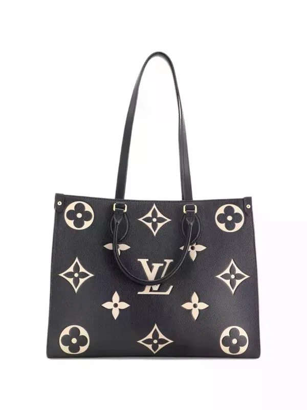 LOUIS VUITTON Onthego Tote Bicolor Monogram Empreinte Giant Mm Shoulder Bag - Black