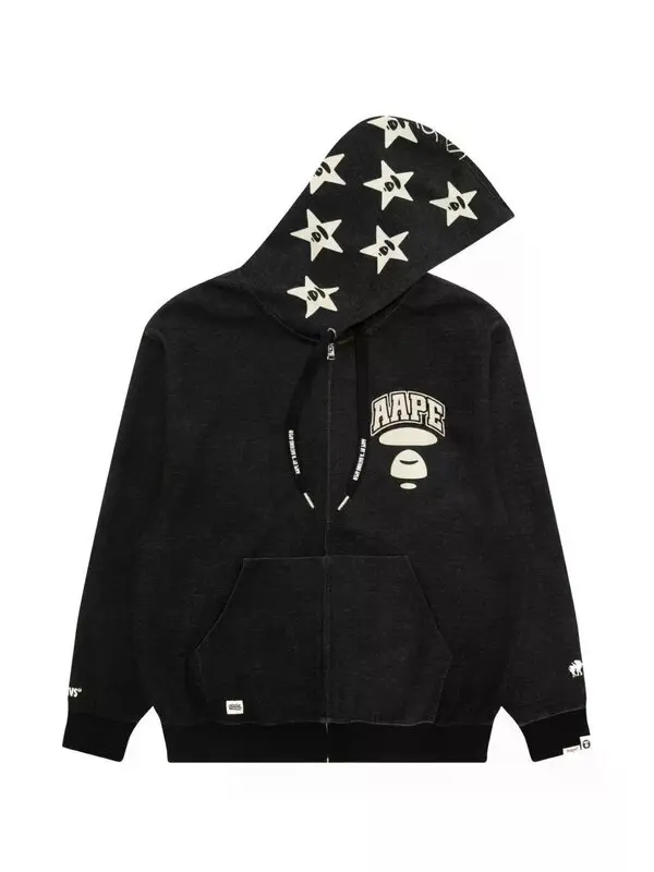 AAPE BY *A BATHING APE Star Logo-print Zip-up Hoodie