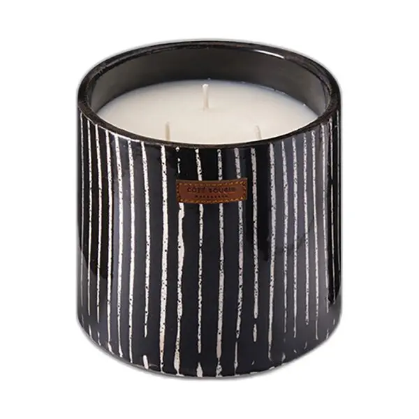 COTE BOUGIE MARRAKECH Medium Zebra Mandarin & Orange Blossom Ceramic Candle