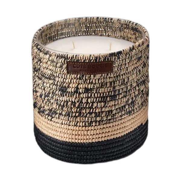 COTE BOUGIE MARRAKECH Large Mogador Orange Blossom Raffia Candle