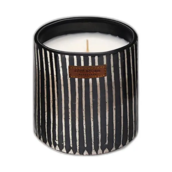 COTE BOUGIE MARRAKECH Small Zebra Mandarin & Orange Blossom Ceramic Candle