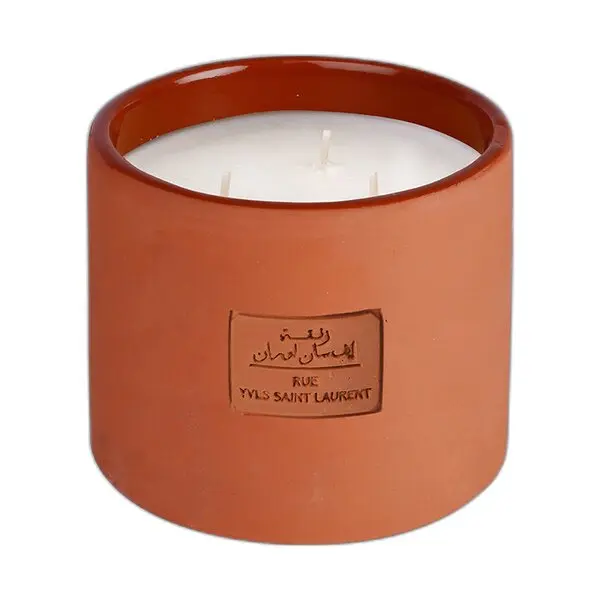 COTE BOUGIE MARRAKECH Medium Rue Yves Saint Laurent Mandarin Terracotta Candle