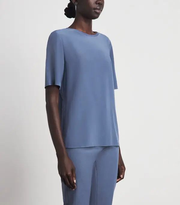 JOSEPH Silk Crepe Rubin Blouse