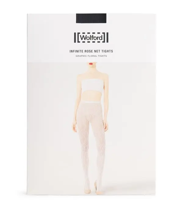 Wolford Infinite Rose Net Tights