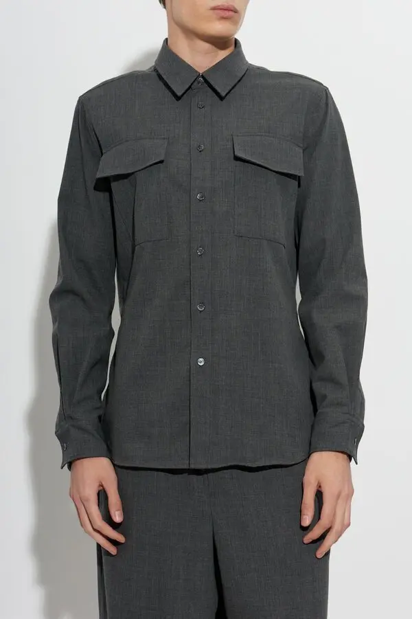 AMI Paris Flap-pocket Buttoned Shirt