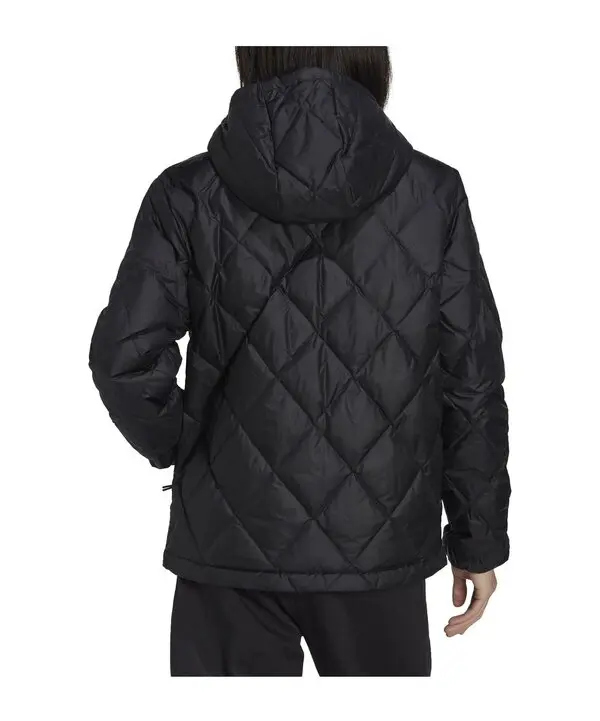 ADIDAS ORIGINALS Diamond-quilted Hooded Cotton Jacket